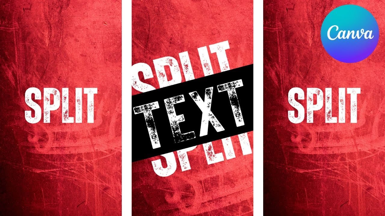 Split Typography Animation in Canva | Easy Text Animation Tutorial - YouTube