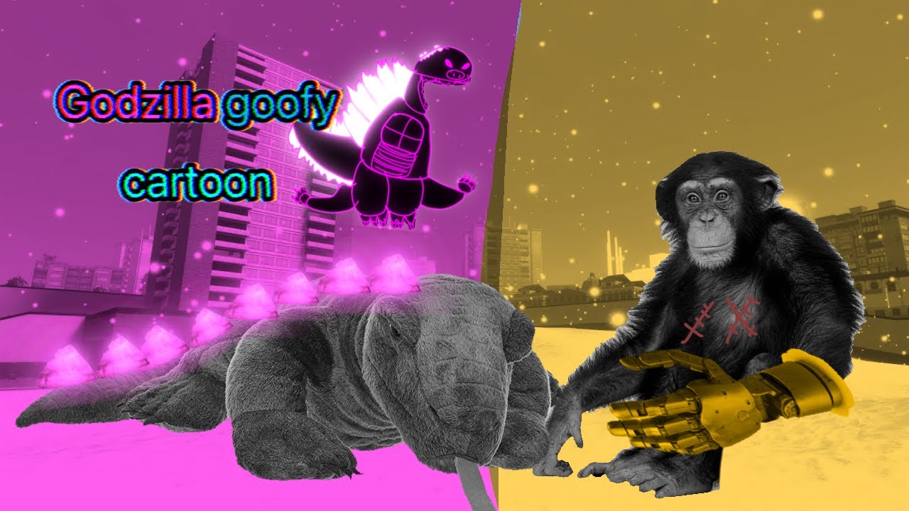 Godzilla X Kong new empire low budget, Godzilla Goofy, cartoon episode ...
