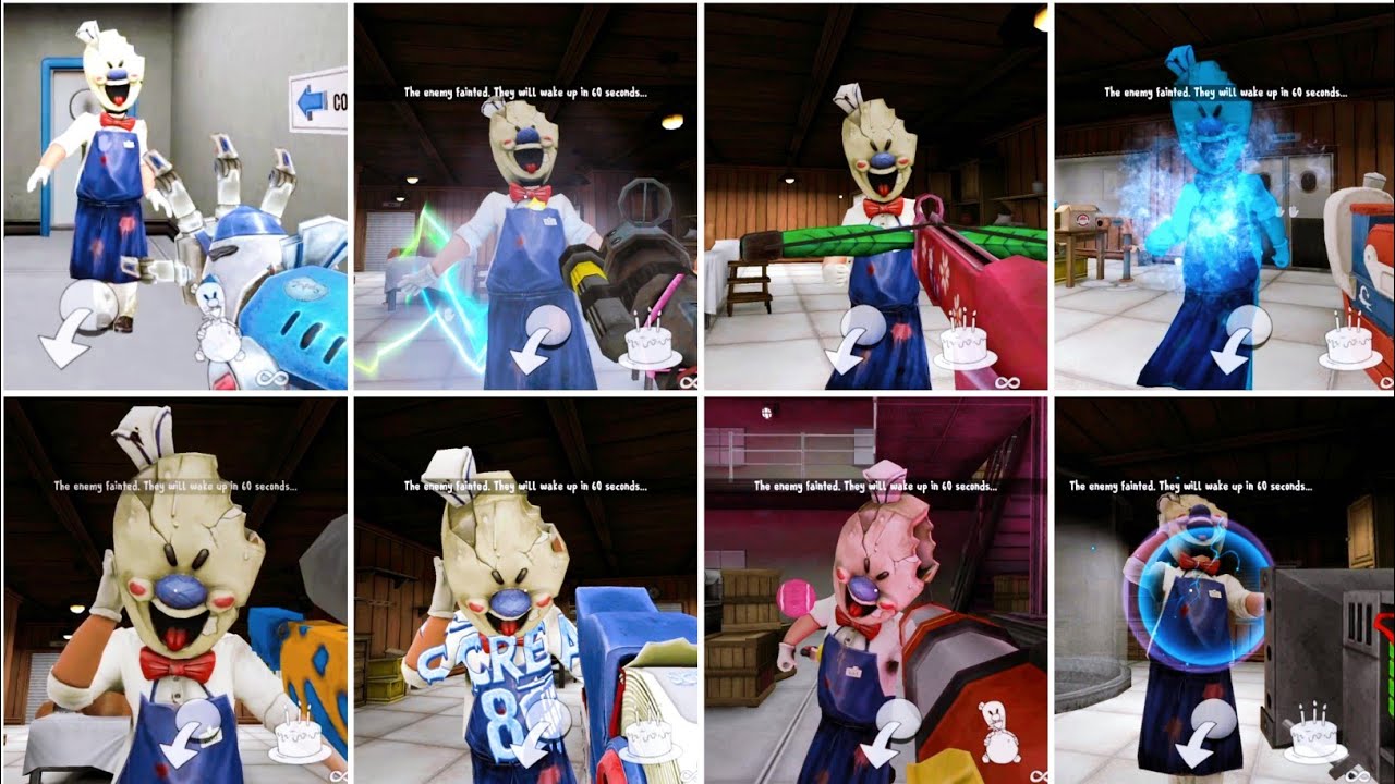 Ice Scream 8 Rod Vs All Weapons In New Update - YouTube