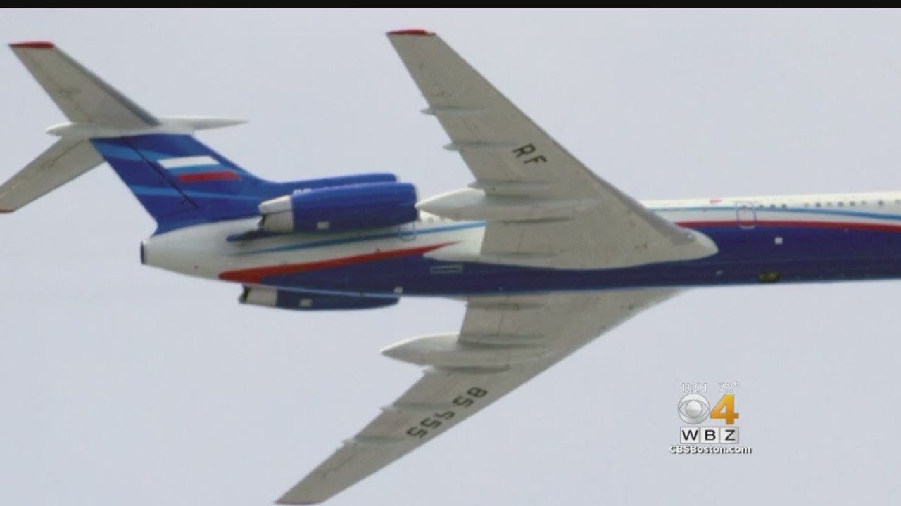 Unarmed Russian Surveillance Jet Seen Over Boston - YouTube