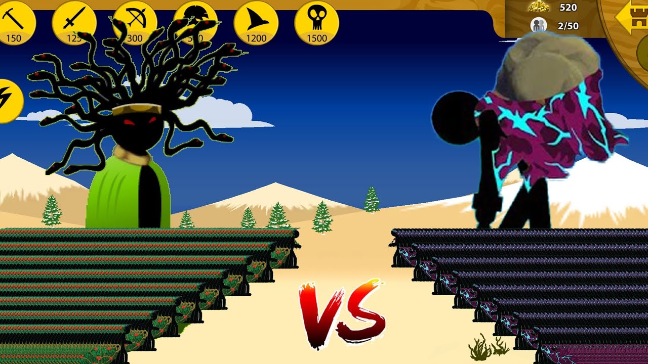 MEGA ROCKY MASTER STICK MAN VS MAGIC WITCH_STICK WAR LEGACY - YouTube