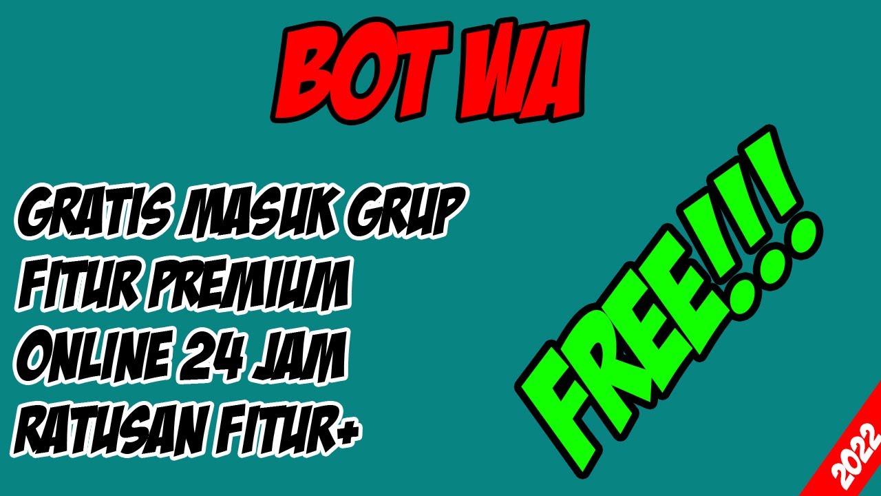 Bot Wa Gratis Masuk Grup New Update Bot Wa 2022 - YouTube