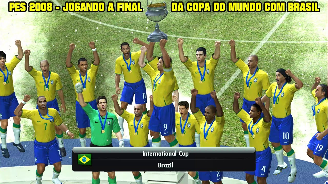 PES 2008 - JOGANDO A FINAL DA COPA DO MUNDO 2010 NO PRO EVOLUTION ...