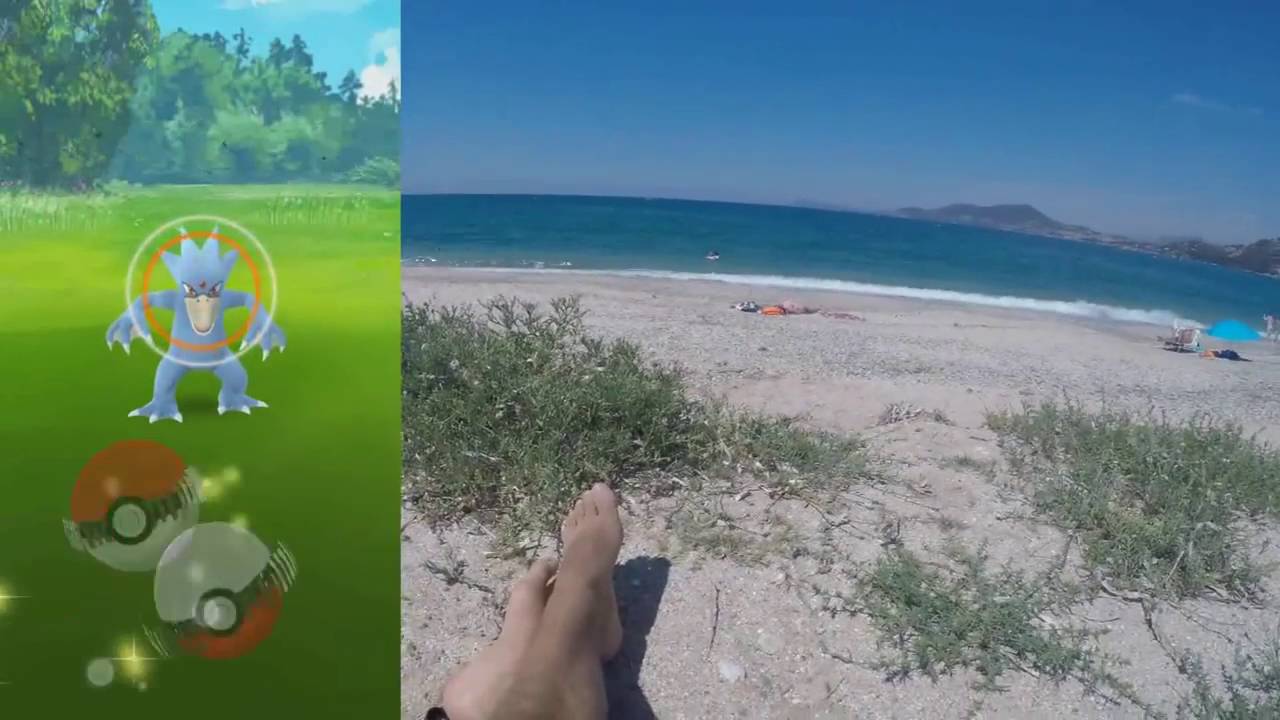 Vlog POKEMON GO #01׃ Capture à la Plage Ça Pullule de Pokemon ! - YouTube