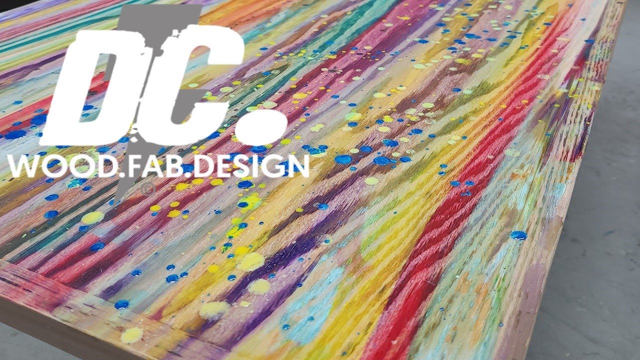 Multi Colored Table Top!! #unicornspit - YouTube