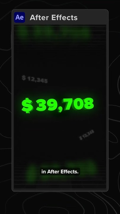 Create a Number Counter in After Effects 💯 - YouTube