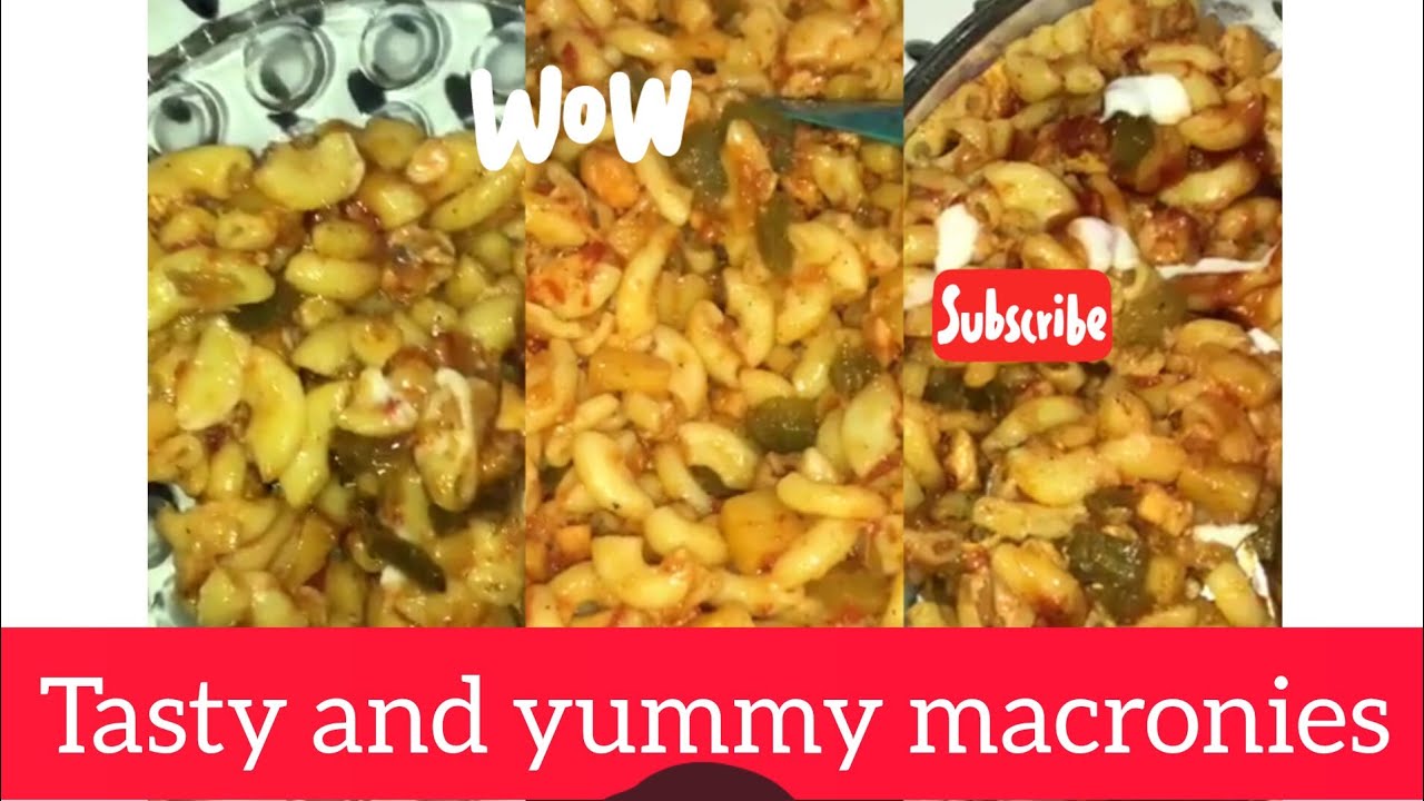 easy and tasty macronies (pasta) - YouTube