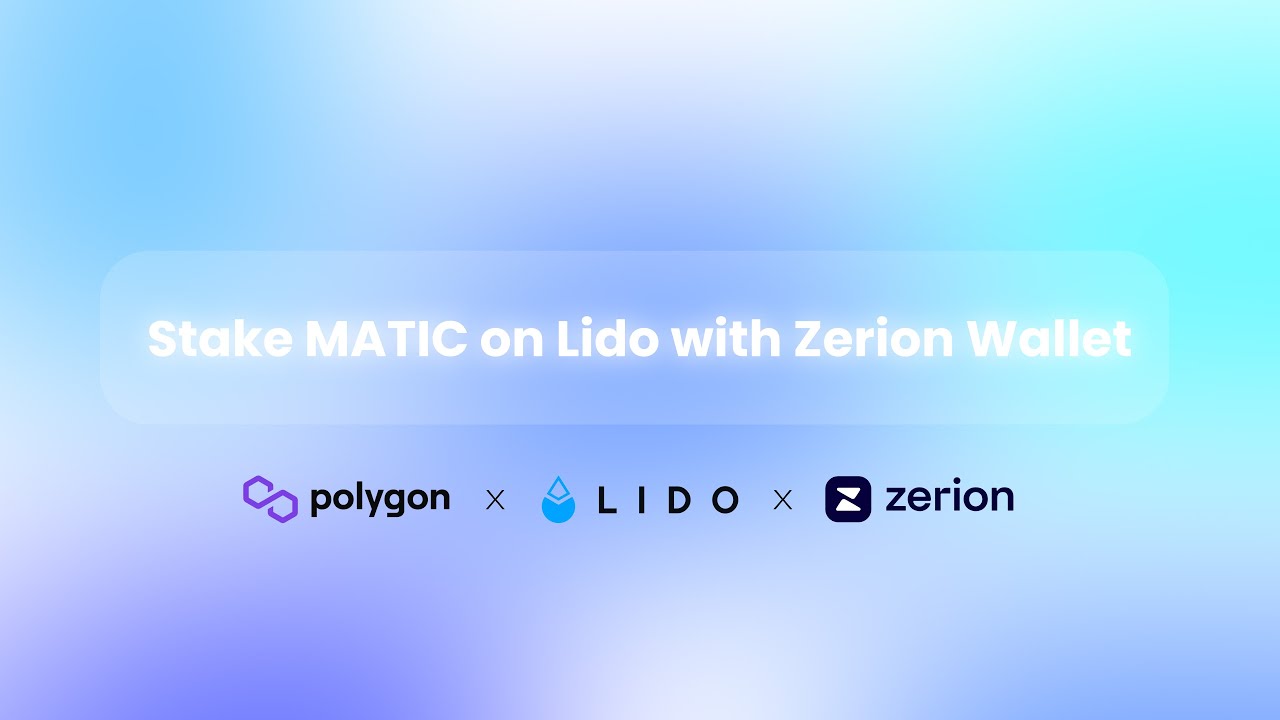 How to Stake MATIC on Lido with Zerion Wallet - YouTube