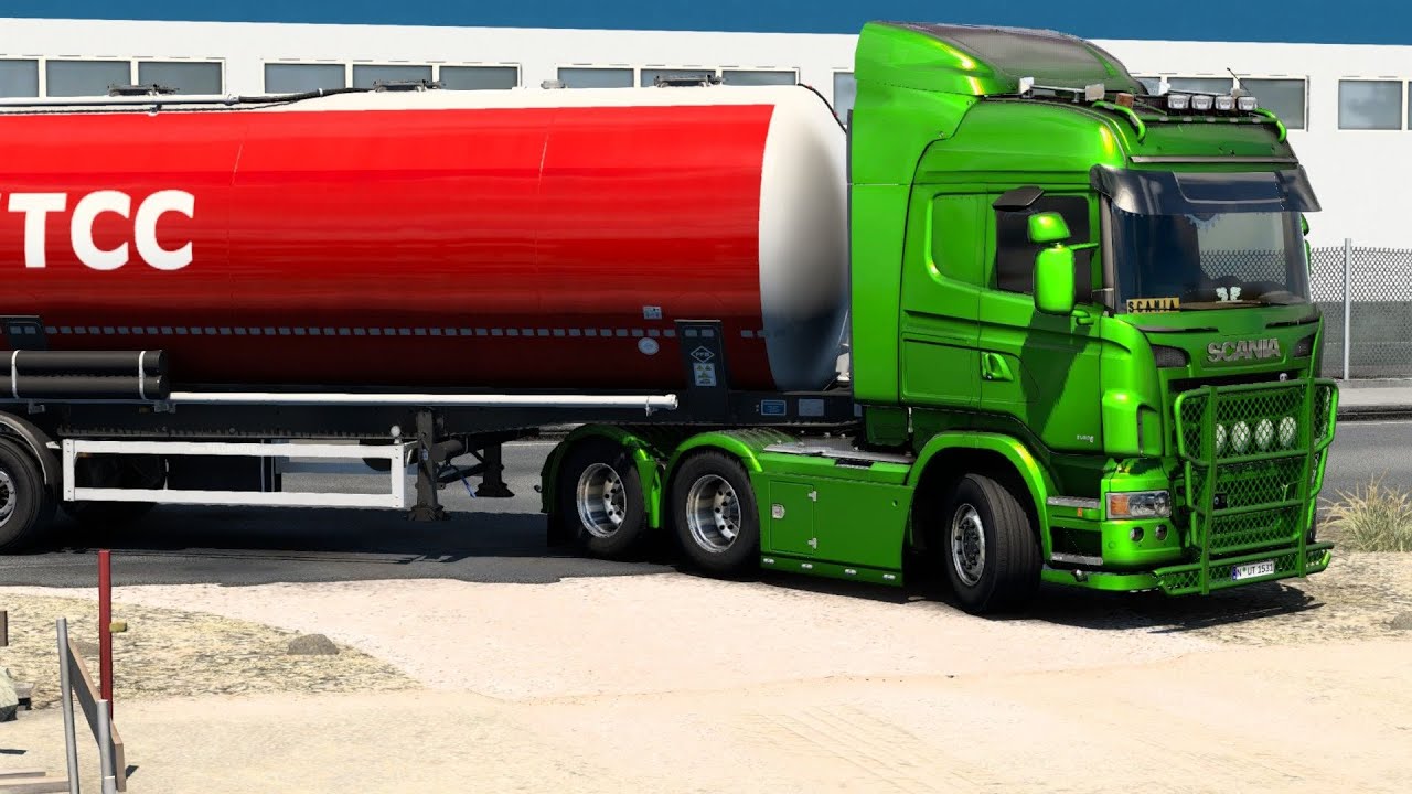 ETS 2 - Scania Highline Transporting Cement from Linz - YouTube