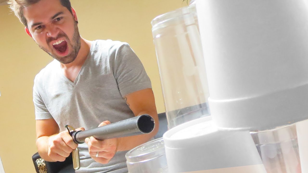 HOMEMADE ROCKET LAUNCHER! (7.12.13 - Day 1534) - YouTube