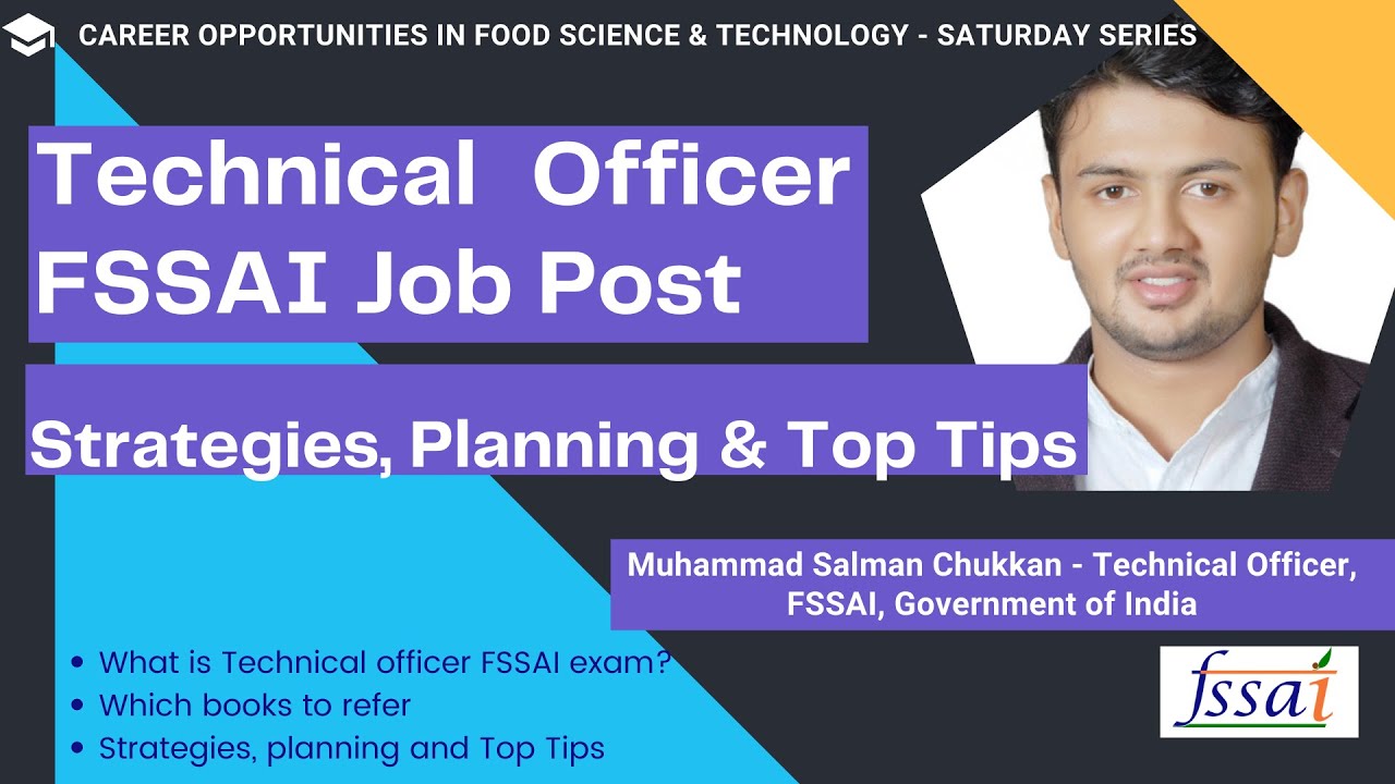 Technical Officer FSSAI Job post-Strategies, Planning and Top Tips ...