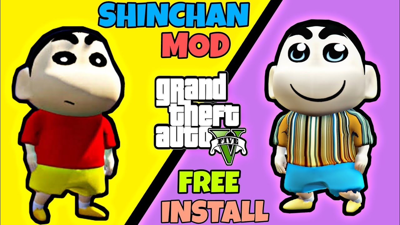 How To Install Shinchan Mod Gta 5 Story Mode ! Shinchan Mod ...