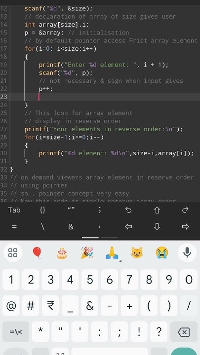 Qarray Displays It In Reverse Order Using Pointer Programming C Codingchallenge 