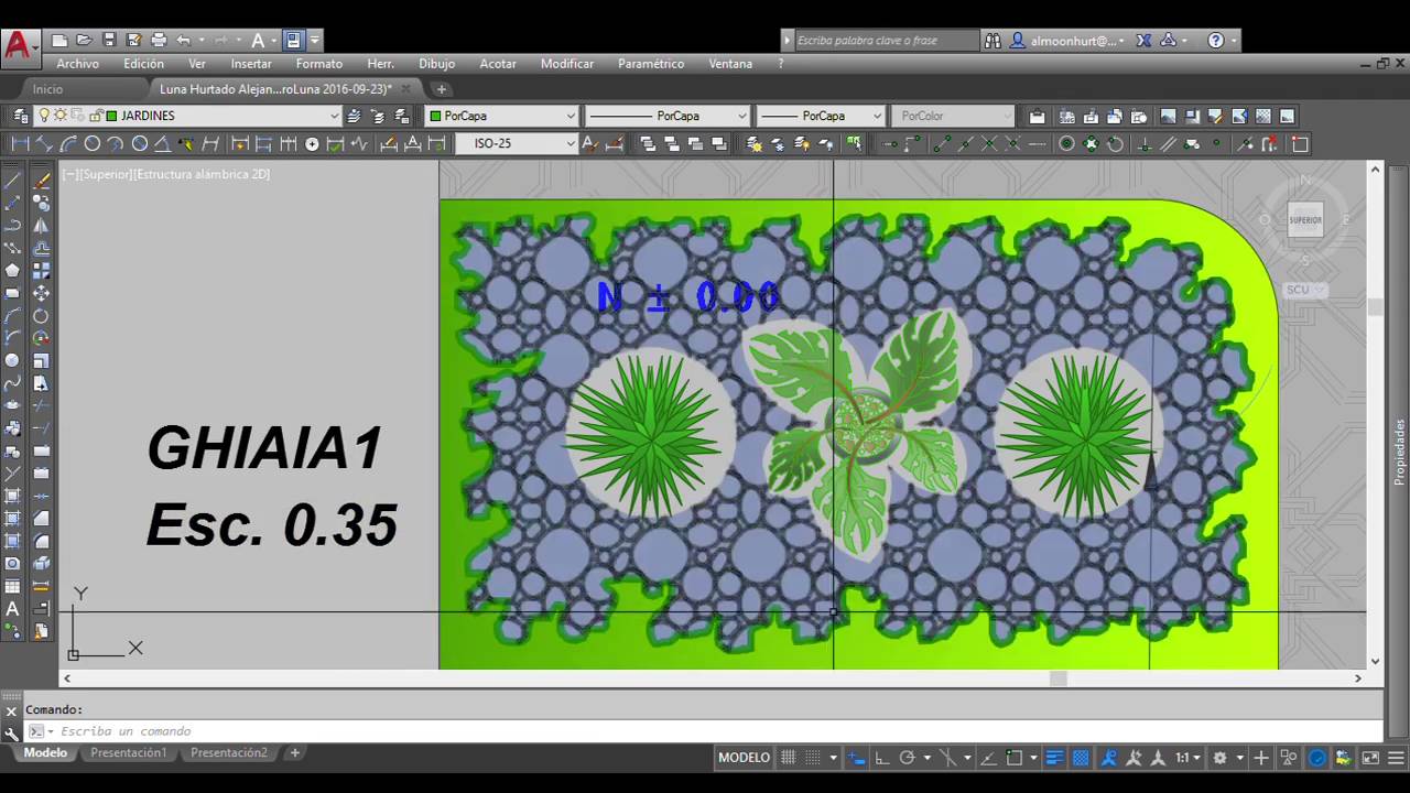 Como mejorar los jardines con el comando Sketch en AUTOCAD ...