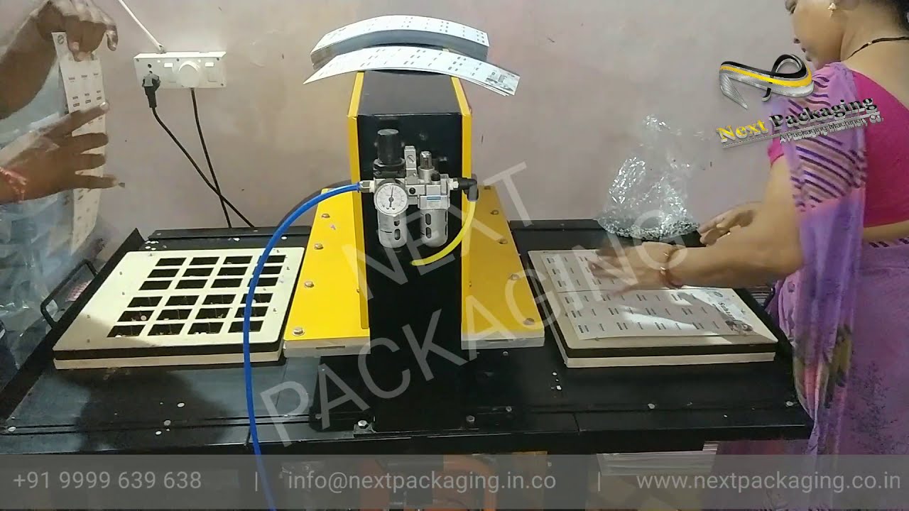 Ladies Bindi Blister packing/sealing Machine | Scrubber Packing Machine ...