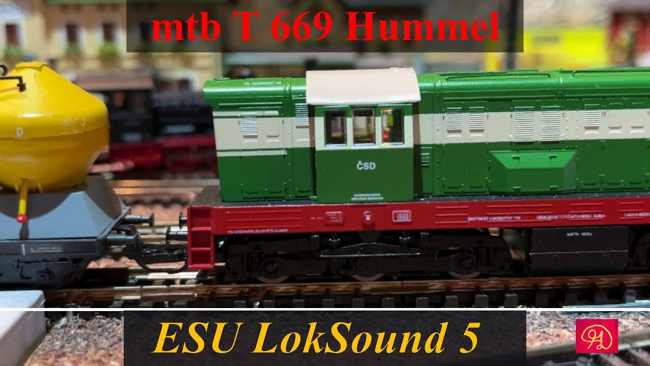 55# TT MTB T 669 Diesellok "Hummel" Chmelak ESU HiFi LokSound 5 - YouTube
