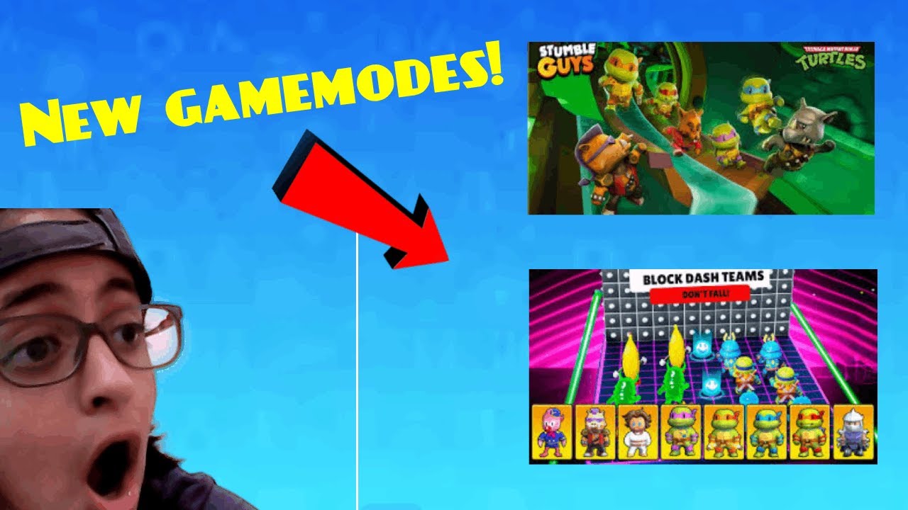 Playing the New game modes in Stumble guys! (Turtle tumble, etc) - YouTube