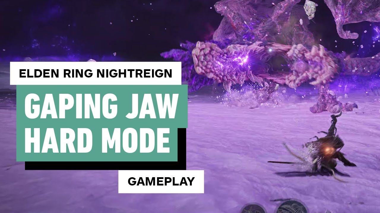 Elden Ring Nightrein: Gaping Jaw Hard Mode Gameplay (Everdark Sovereign ...