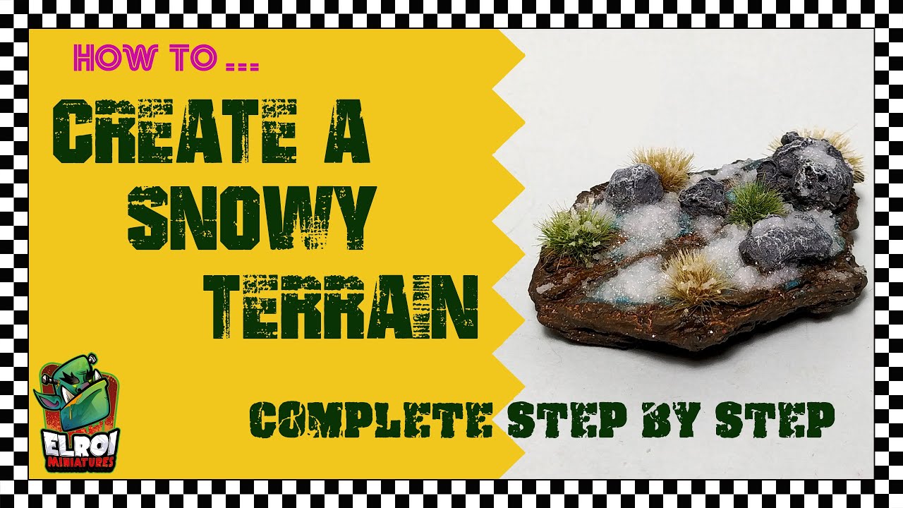 How to create snowy bases and scenery - YouTube