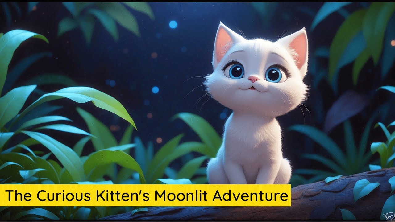 The Curious Kitten's Moonlit Adventure | Bedtime Story #bedtimestories ...