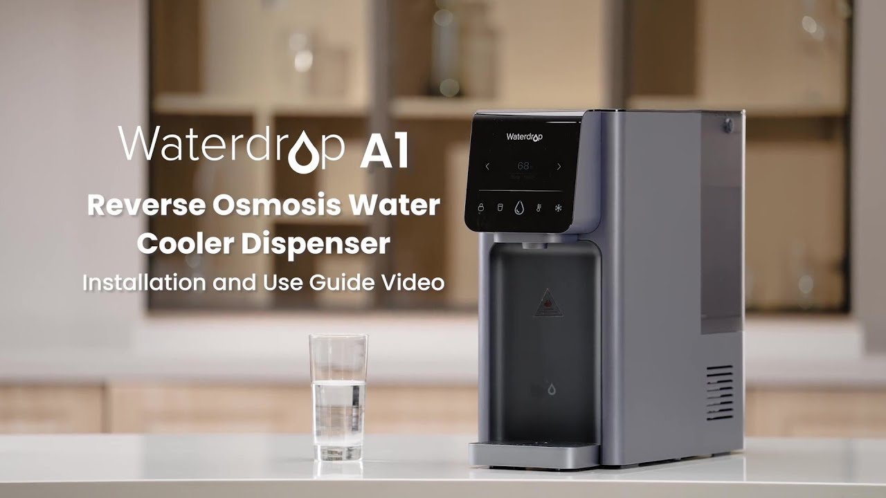 How to Install and Use Waterdrop A1 RO Water Cooler Dispenser? - YouTube