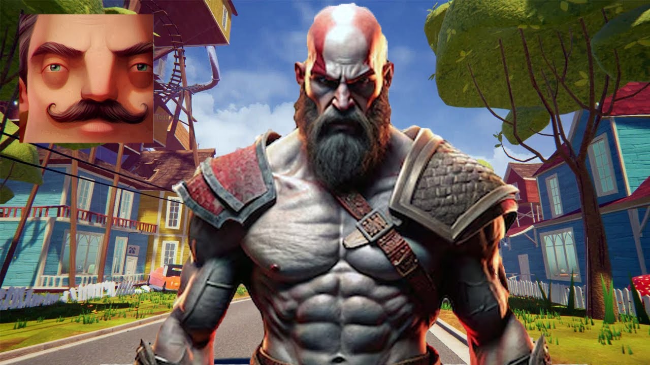 Hello Neighbor - My New Neighbor God of War Ragnarök Big Kratos History ...