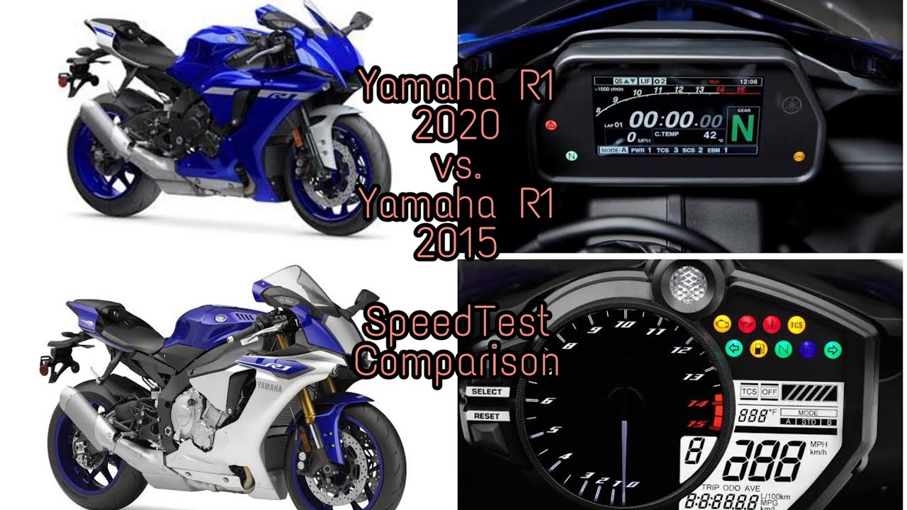 Yamaha R1 2020 Vs. Yamaha R1 2015: SpeedTest Comparison - YouTube