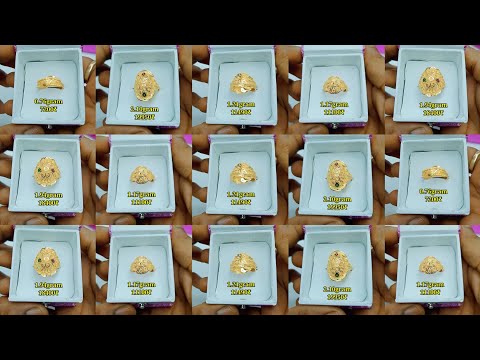 रोज पहनने के लिए बेहद कम वजन में सोने की लेडीज रिंग डिजाइन || 1.0 gram under gold ladies ring 2025