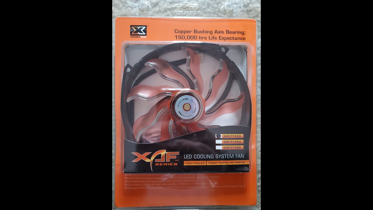 XigmaTek XAF Series XAF-F1453 PWM White LEDs Fan Review, Pt 1 - YouTube