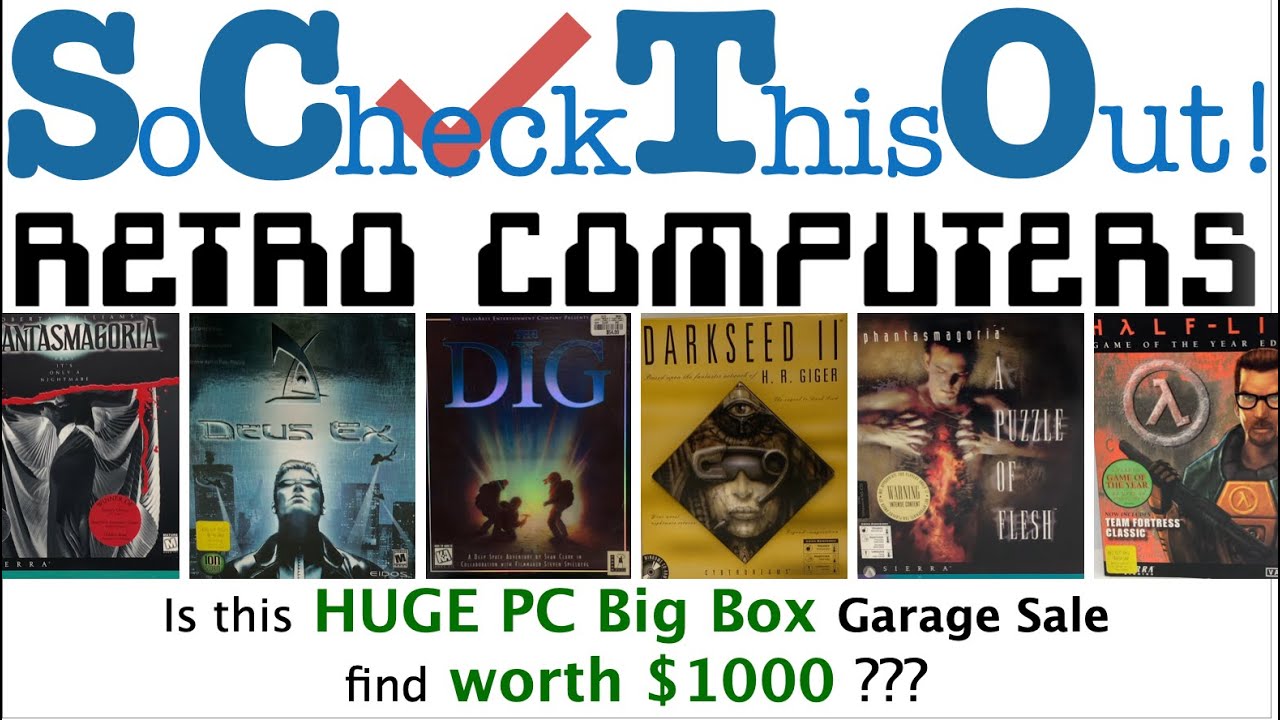 Full LOOK at HUGE PC Big Box Computer Video game lot worth $1000+ - YouTube
