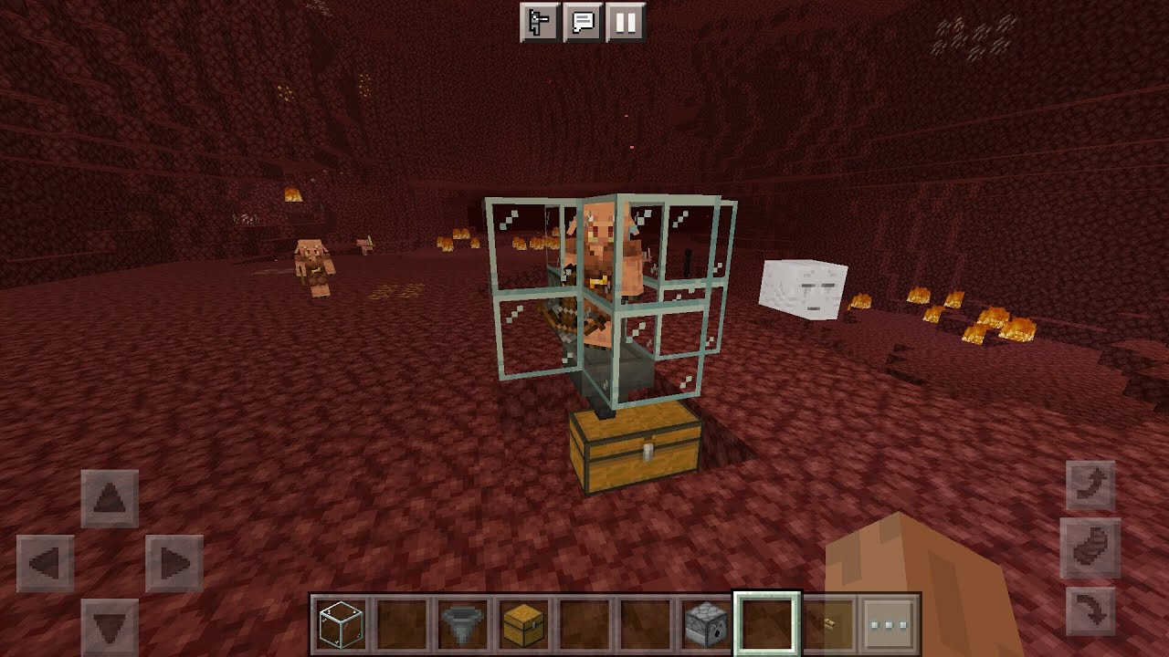 How to Make a Piglin farm in Minecraft easy build - YouTube