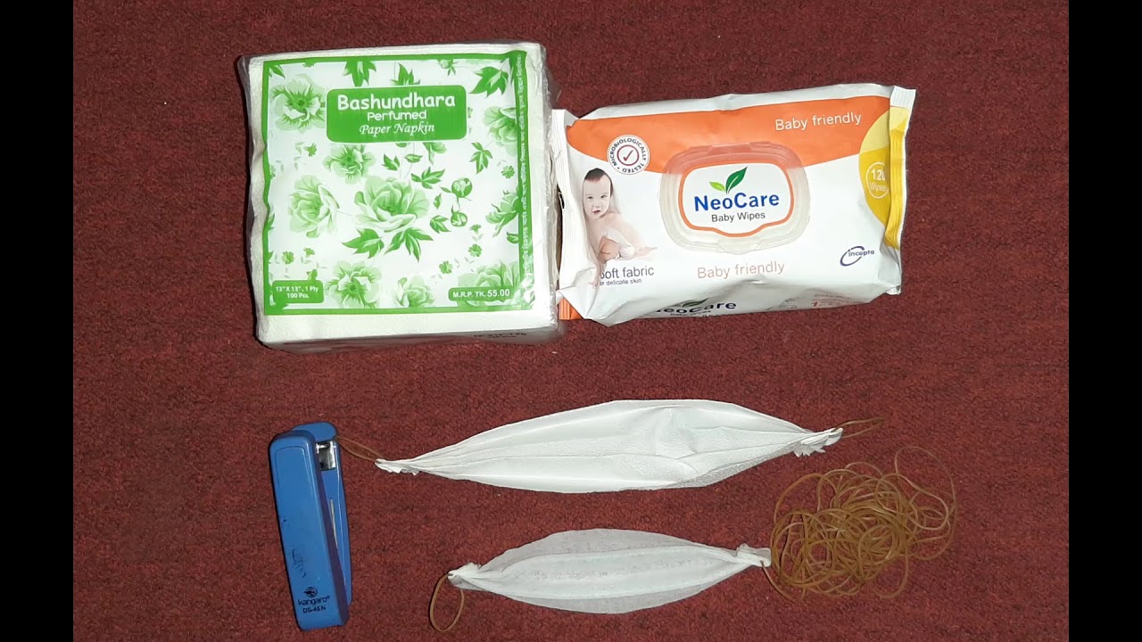 How to create a one-time mask in a minute. #HowTo #Ceate #Mask #Covid # ...