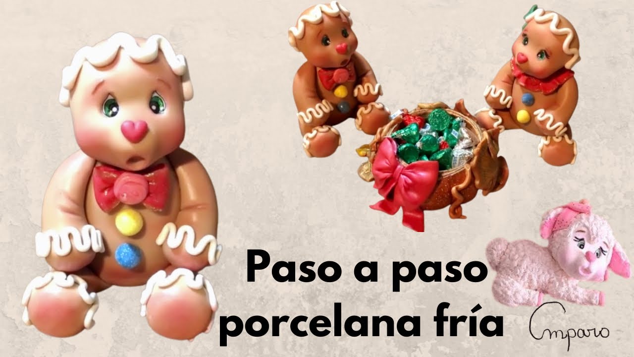 Como hacer una galleta de jengibre de porcelana fria/Gingerbread cookie ...