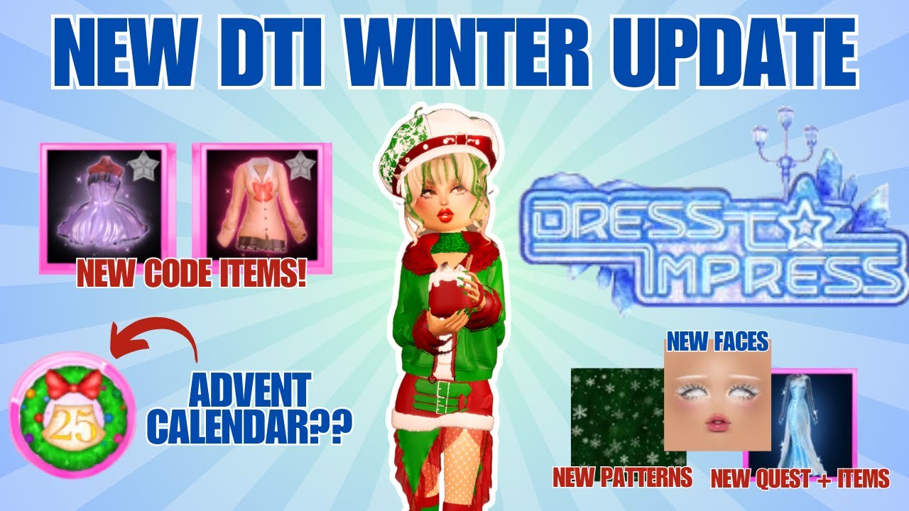 The *NEW* Dress To Impress Winter Update! (New Codes, Items, Quest ...