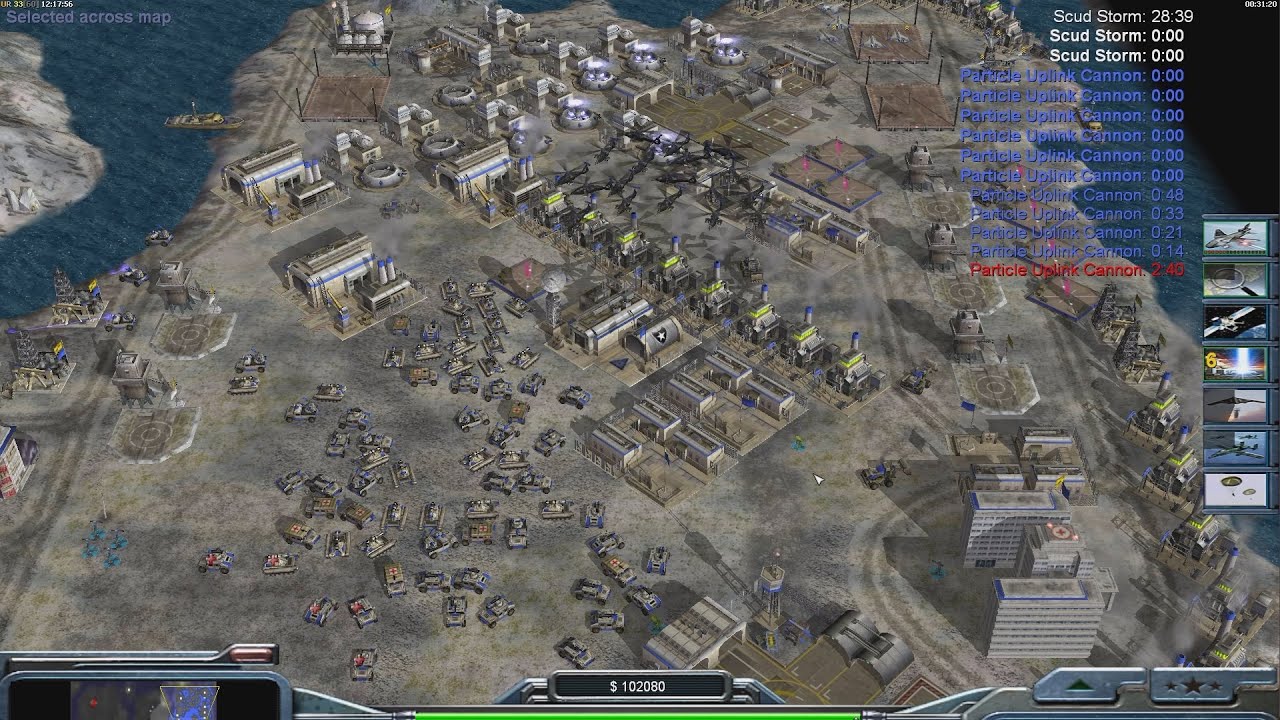 USA Laser - Command & Conquer Generals Zero Hour - 1 vs 7 HARD Gameplay ...