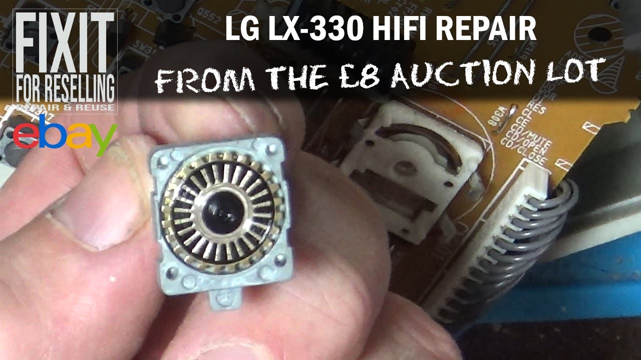Repairing an LG Micro HiFi LX-330 that came from a cheap auction lot ...