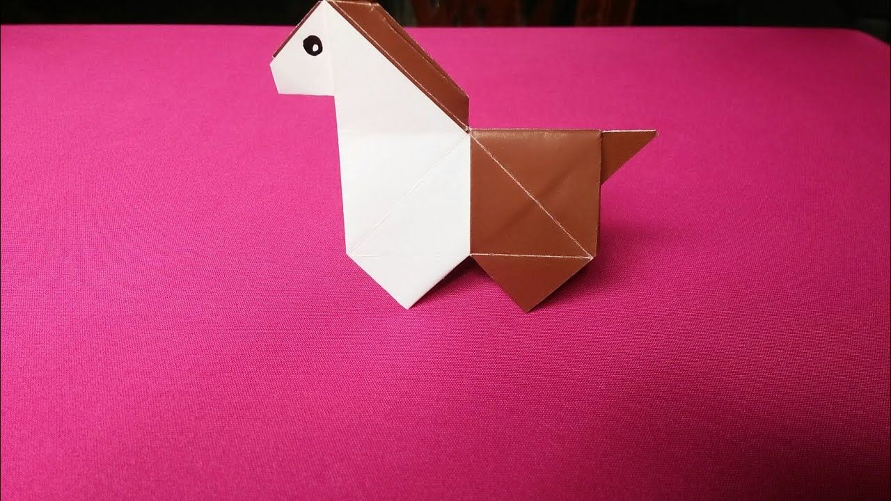Cara Membuat Origami Kuda Pony l Pony Horse - YouTube