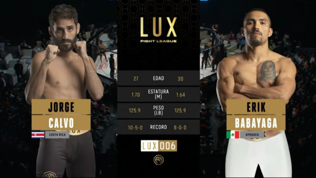 Jorge "Georgie" Calvo vs Erick "Babayaga" Rodriguez en Lux 006 - YouTube