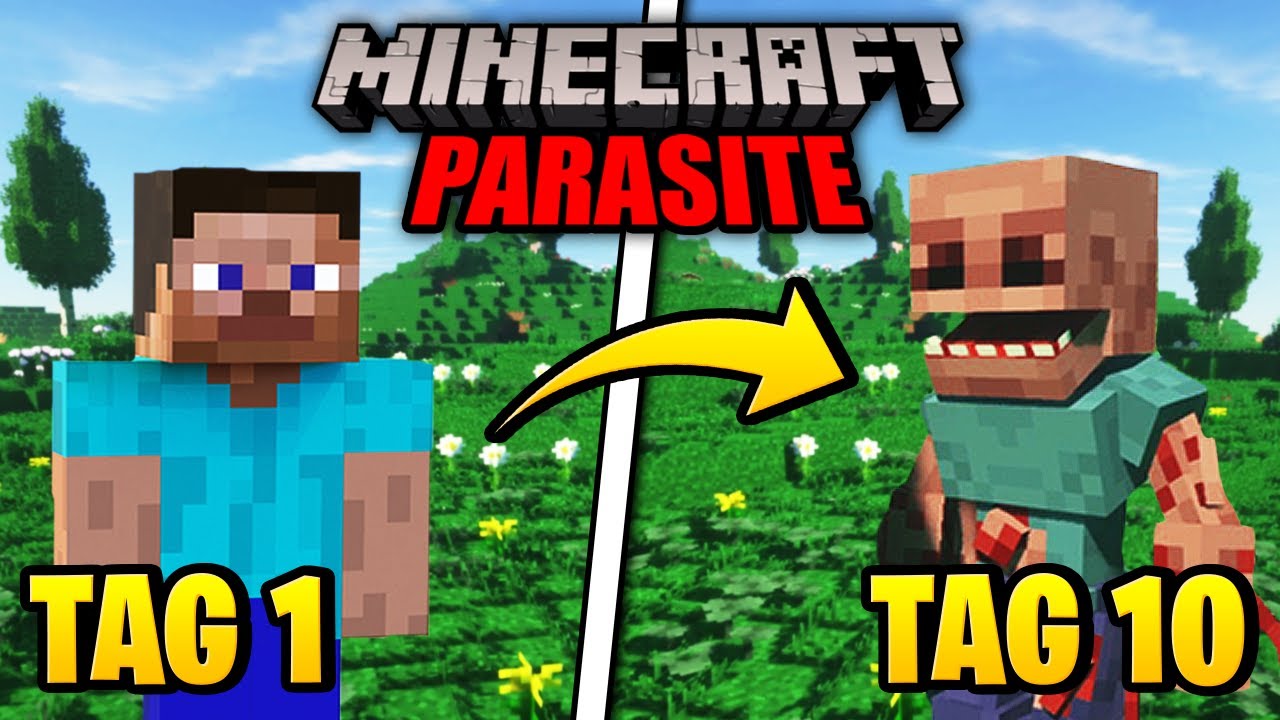 Ich habe 10 TAGE MINECRAFT mit PARASITEN gespielt und DAS ist passiert ...