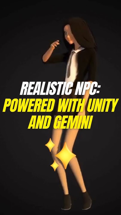 Realistic NPC: Powered with Unity + Gemini + Ready Player Me #shorts #madewithunity #unity3d # ...