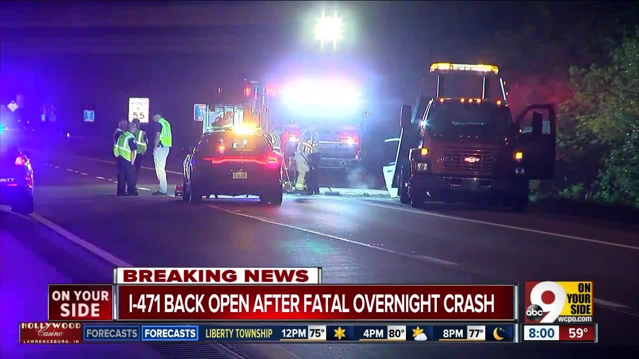 Passenger killed, driver hurt in I-471 crash - YouTube