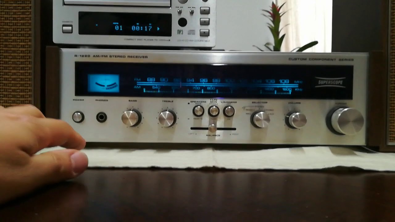 Superscope receiver R1220 Custom Series Teac Cd Player PD H300MK3 ...