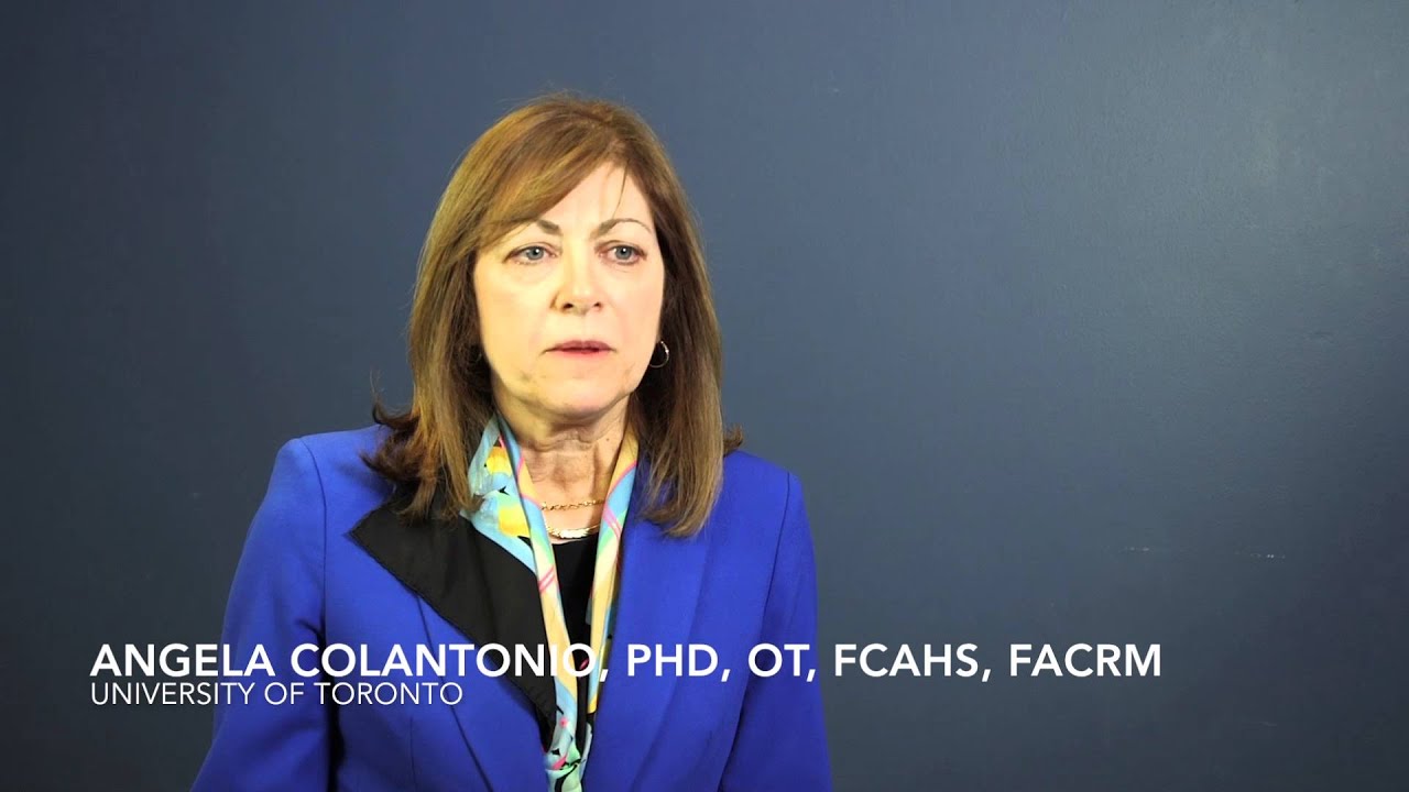 Angela Colantonio, PhD, OT, FCAHS, FACRM - YouTube