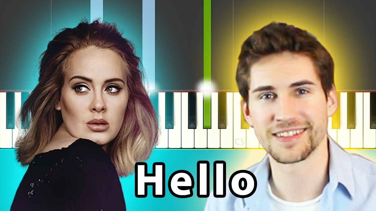 Hello — Adele (Piano Tutorial - EASY) | Klavier lernen mit Klavista - YouTube