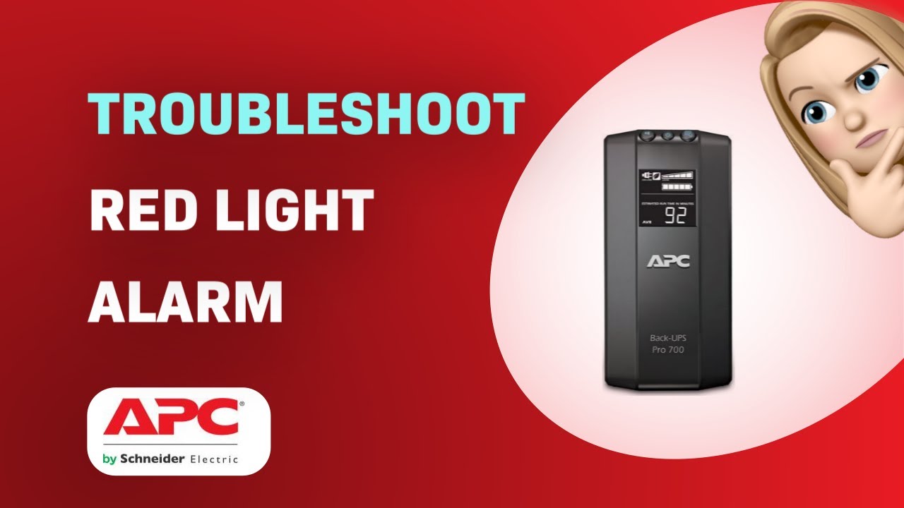 How to Troubleshoot APC Back-UPS 700 Red Light & Alarm - YouTube
