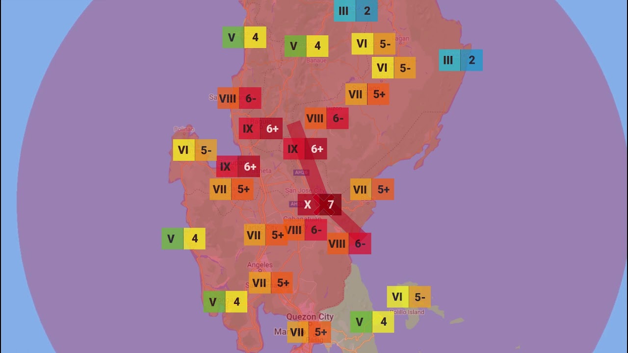 1990 Luzon Earthquake with Earthquake Early Warning - YouTube