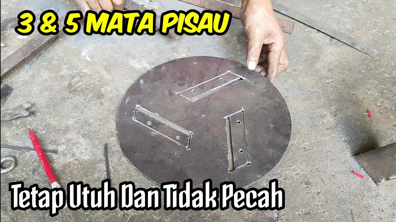 Cara Membuat Piringan Pengiris Singkong 3 sampai 5 Mata Pisau - YouTube