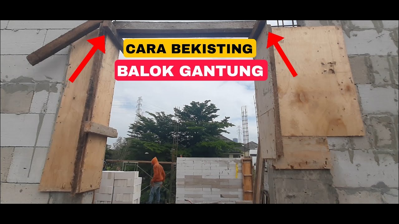bekisting balok gantung - YouTube