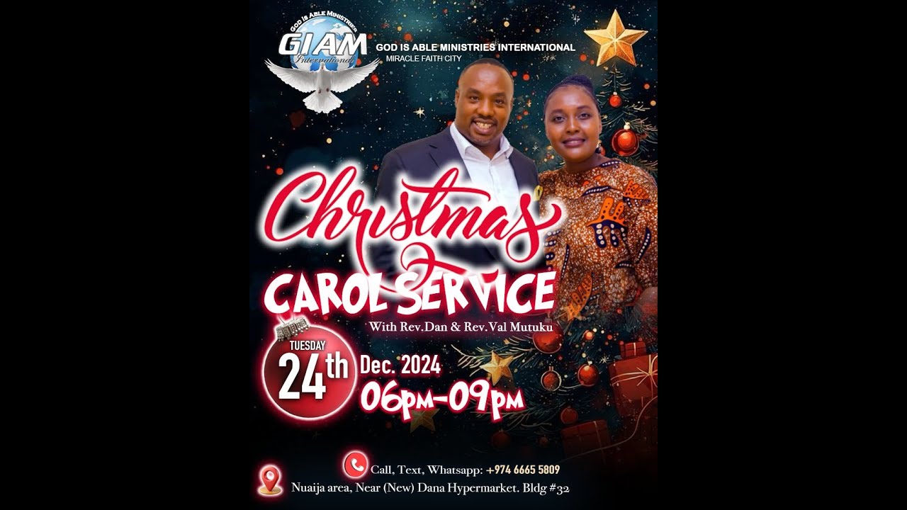 CHRISTMAS CAROL SERVICE || 24th DEC 2024 || GIAMCHURCH - YouTube